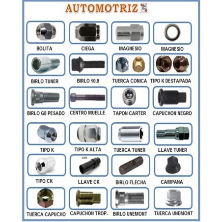 BIRLOS Y TUERCAS AUTOMOTRIZ